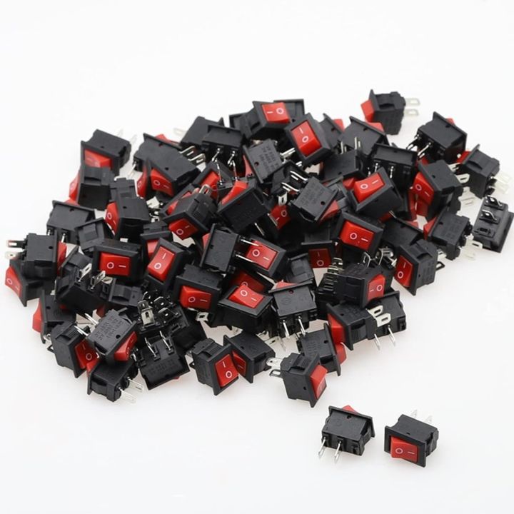 Rocker switch on off button switch Red | Daraz.lk