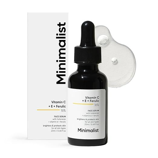 Minimalist Vitamin C + E + Ferulic 16% Face Serum for All Skin Type ...