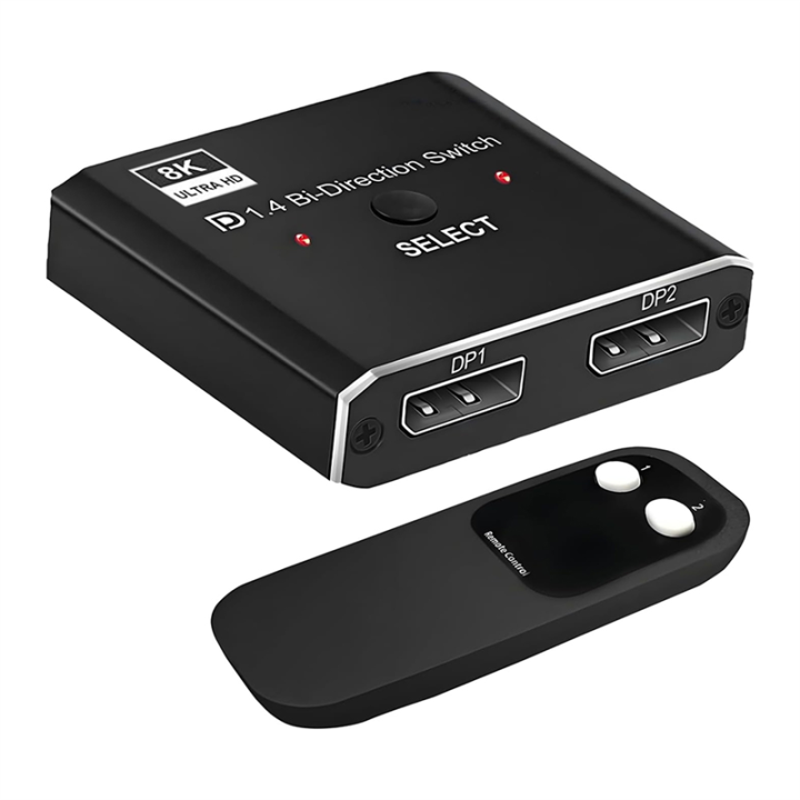 SOFT-8K Displayport Switch 2 In 1 Out/ 1 In 2 Out Display Port DP ...