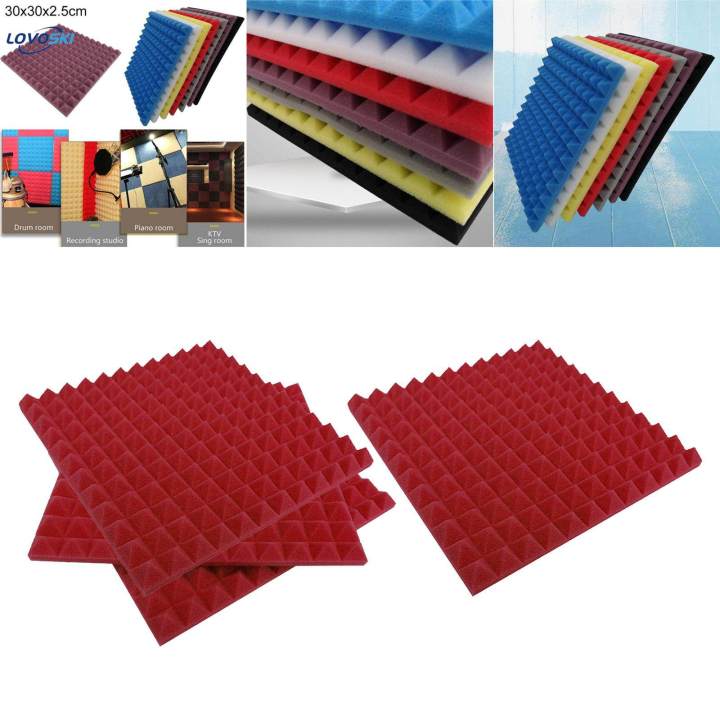 4 Pcs Acoustic Foam Panels,SoundProof Padding Foam Panels,11.8x11.8x1 ...
