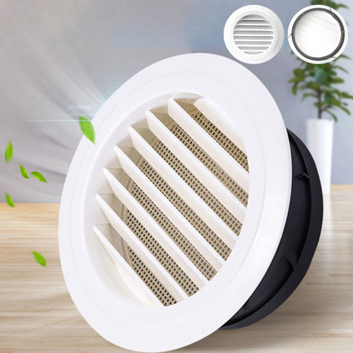 Exterior Wall Air Vent Grille Plastic Round Air Exhaust Vent Grille ...
