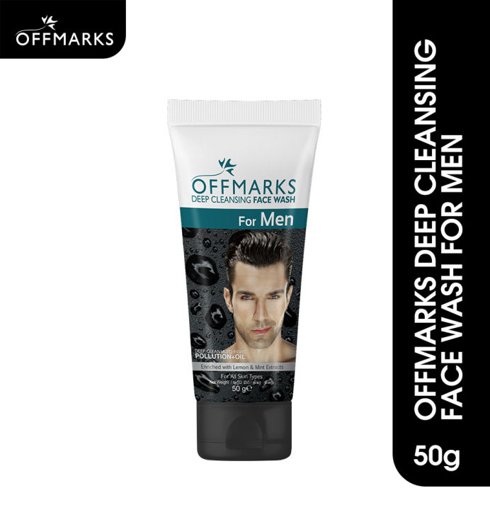 Offmarks Deep Cleansing Face Wash for Men-50g | Daraz.lk