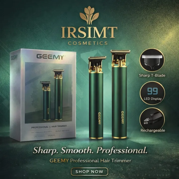 Geemy GM-8010 Professional Rechargeable Hair & Beard Trimmer - T9 ...