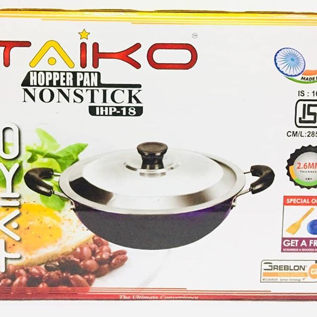Nonstick Hopper Pan With Stainless Steel Lid | Daraz.lk