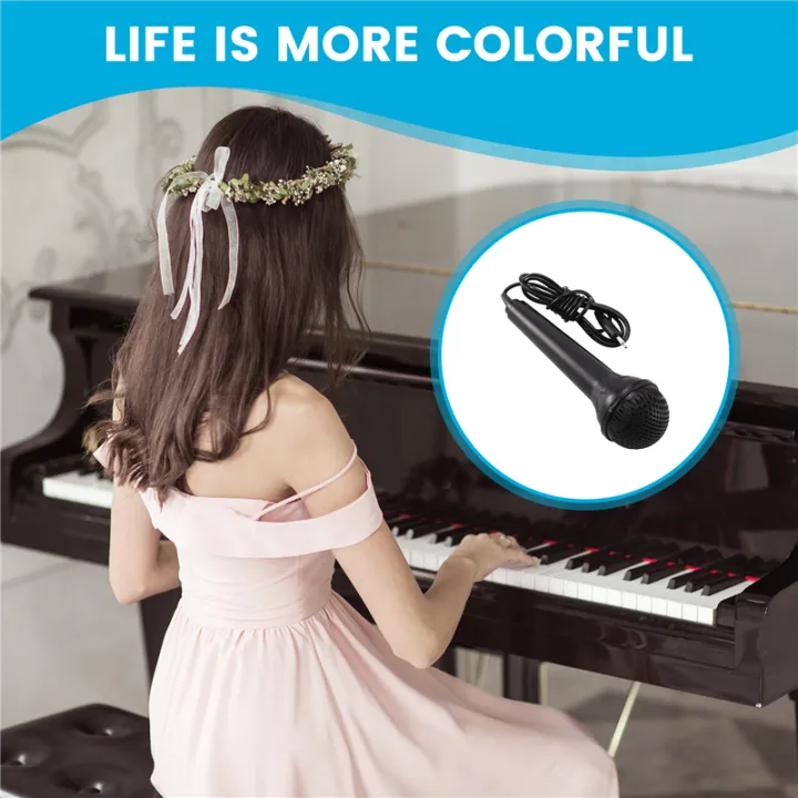 OUMERY Keyboard Microphone 3.5mm Small Port Keyboard Portable ...