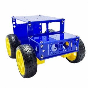 Optimus 4WD Smart Robot JeeP Blue Chassis Cutting Edge Design For ...