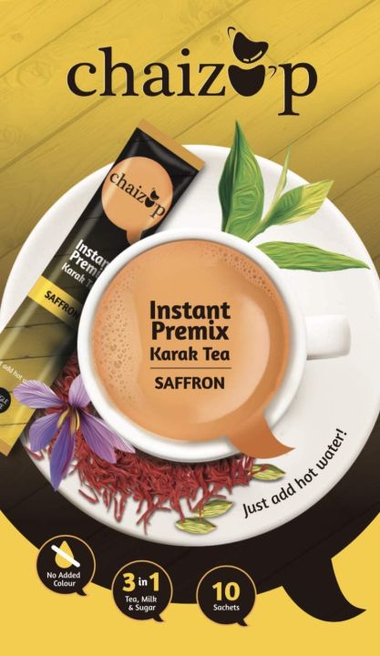 Chaizup Instant Saffron Premix Tea | Karak Chai with Indian Spices ...
