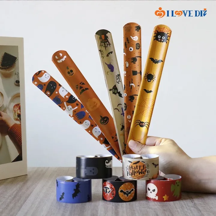 1PC Creative Cartoon Halloween Circle Clapping Wristband Pumpkin Witch ...