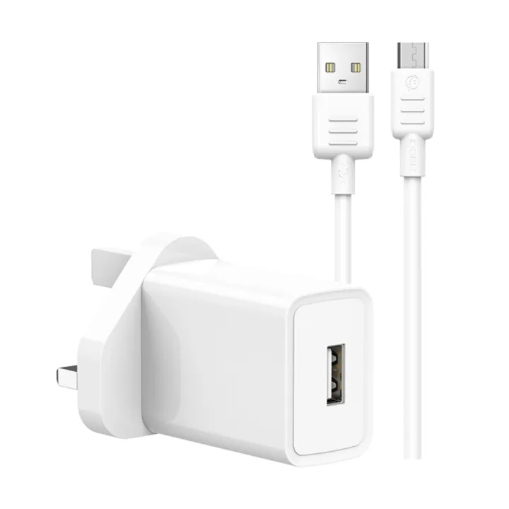 Boxu 2.4A Output USB Charger with Micro B Charging Cable | Daraz.lk