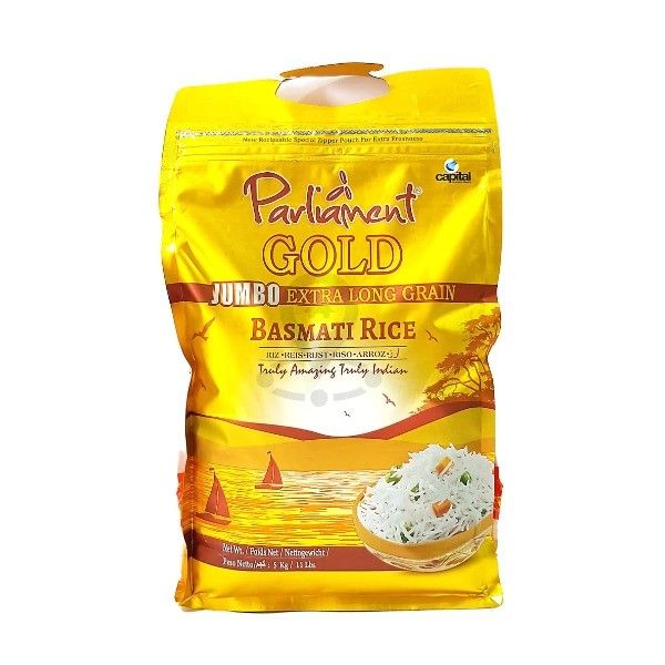 Parliament Gold Basmati Rice 5kg Jumbo Extra Long Grain | Daraz.lk