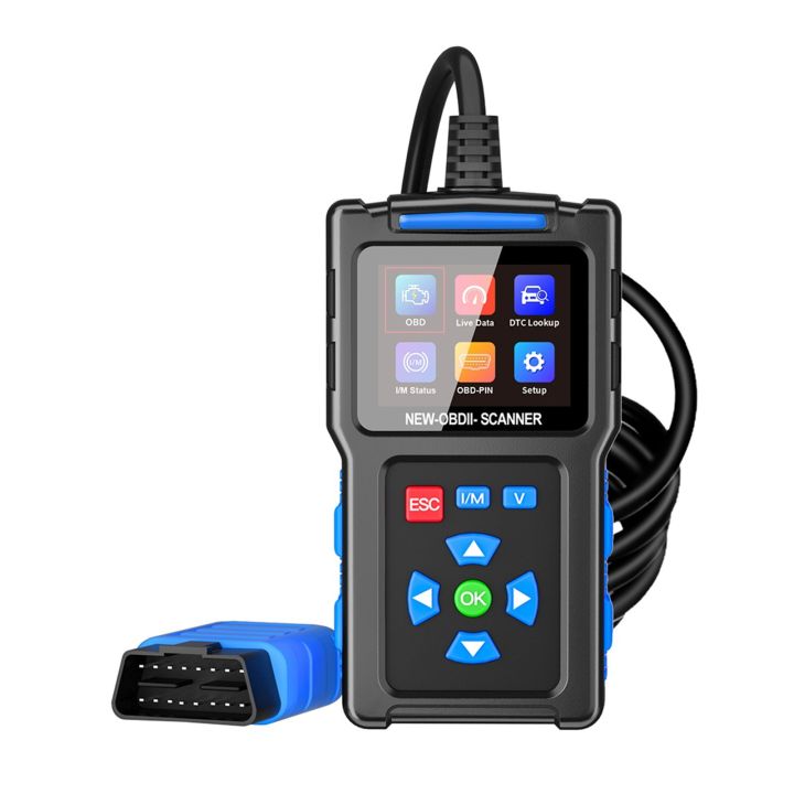 OBDII Scanner Diagnostic Tool Automotive Code Reader with the Function ...