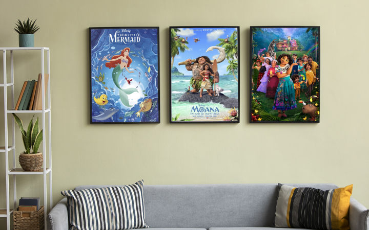 Disney 3D Cartoons Photo Frame (Little Mermaid, Moana, Encanto) 3 pcs ...