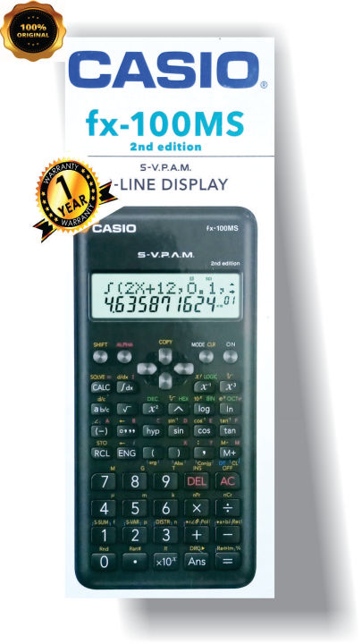 FX-100MS 2 LINE SCIENTIFIC CALCULATOR | Daraz.lk
