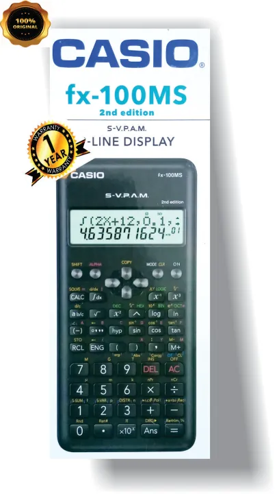 FX-100MS 2 LINE SCIENTIFIC CALCULATOR | Daraz.lk