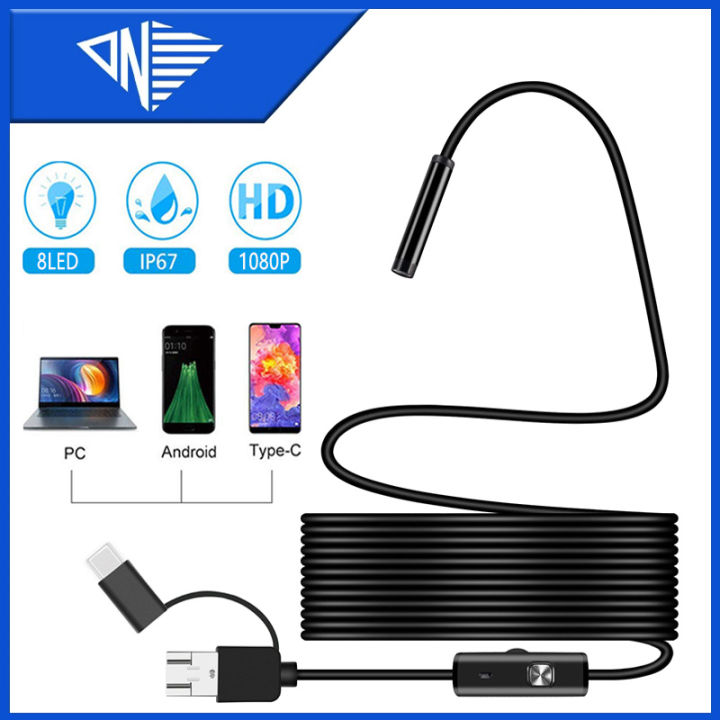 Dannan 1080P Endoscope Camera Snake Sewer Industrial Piping Borescope ...