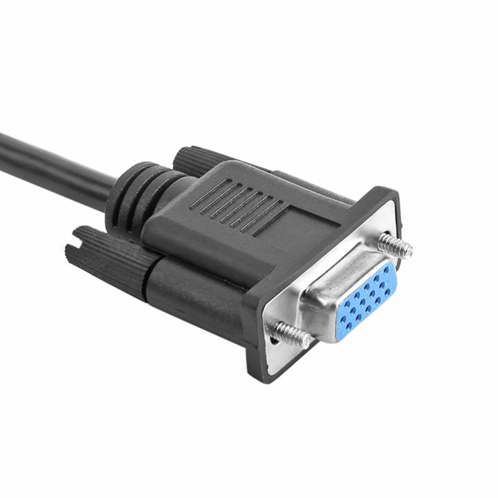 VGA Splitter Cable 1 Computer to Dual 2 Monitor Male to Female Adapter ...