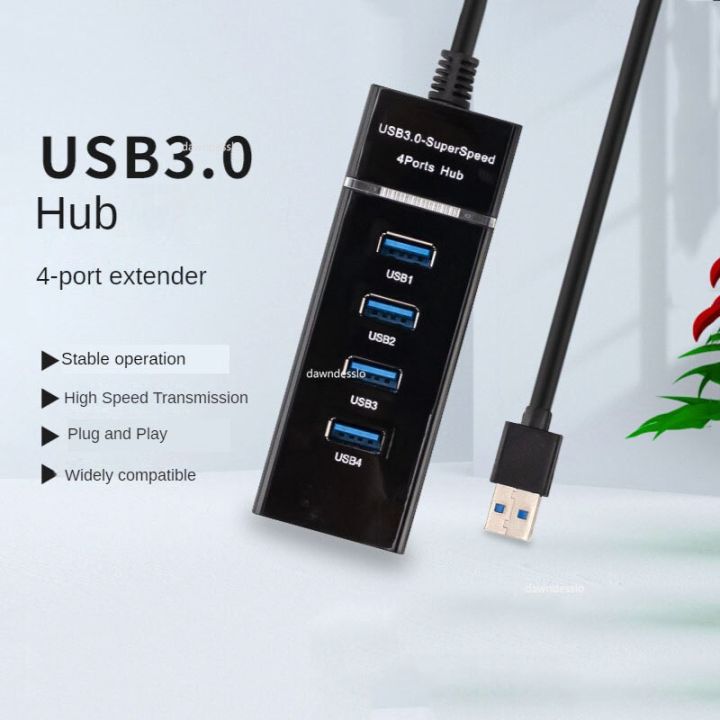 4 Ports 3.0 USB HUB Splitter High Speed Multi Splitter USB Adapter ...