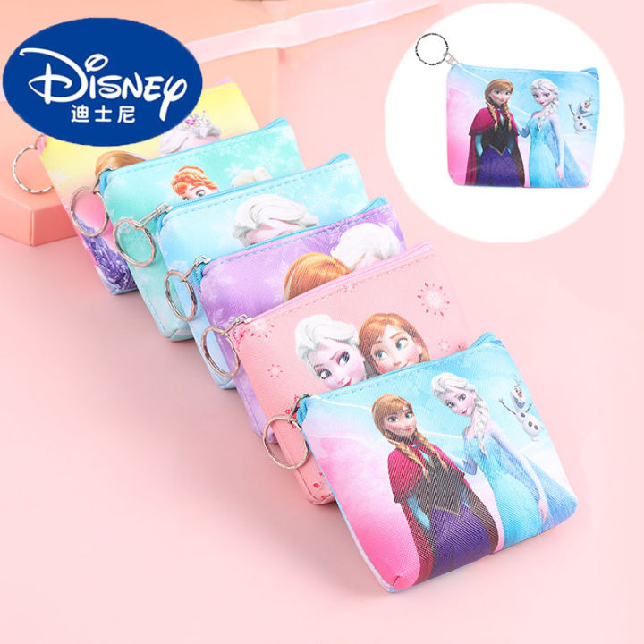 Anime Frozen Coin Purse Cartoon Elsa Anna Princess Cute Mini Figures Pu ...
