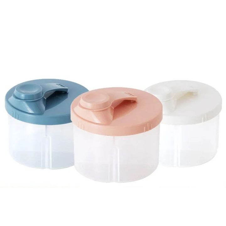 supplementary food storage box Portable Infant Milk Powder Box 4 Grids ...