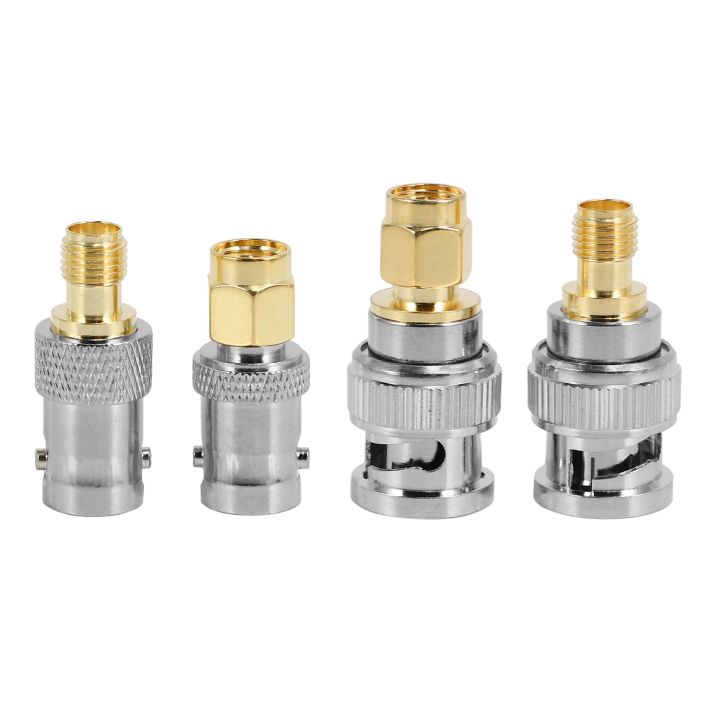 4Pcs BNC To SMA Type Male Female RF Connector Adapter Test Converter ...