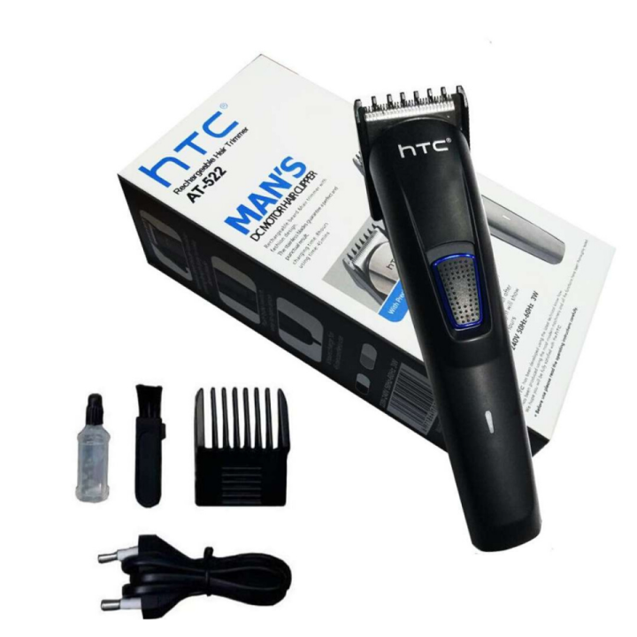 HTC AT-522 Mens Rechargeable Hair Basic Trimmer Electric Clipper ...