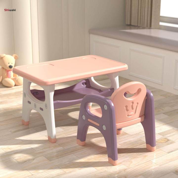 Kids Drawing Table and Chair Set and Girls Kindergarten Study Room ...