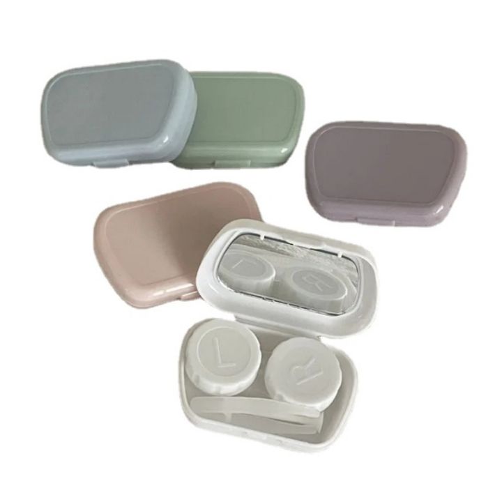 Eye Contacts with Mirror Contact Lens Case Colored Lenses Container Box ...