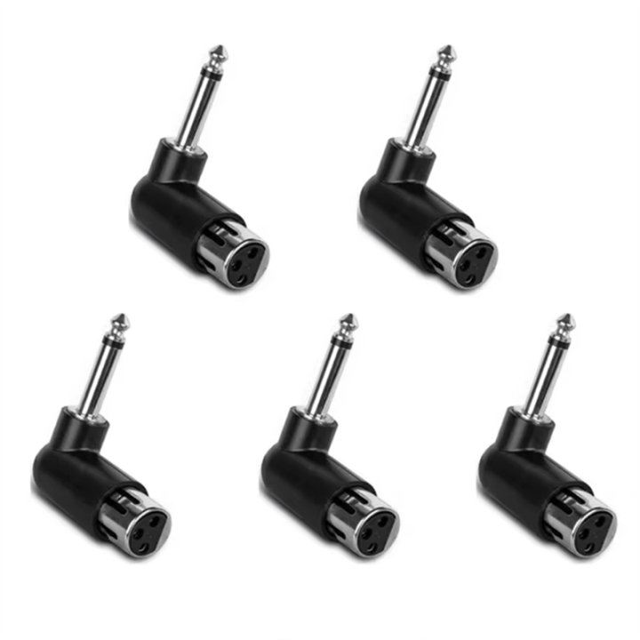 Wireless Microphone System 5-Pack 3 Pin Head 6.35mm Male-Female ...