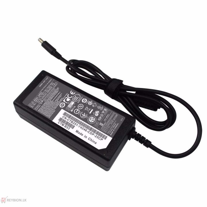 Dell 19.5V 3.34A Small Pin Laptop Charger Adapter | Daraz.lk