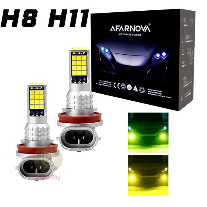 New 2PC Two-color LED H8 H9 H11 H16（JP）Fog Light 30MD LED Car Front Fog ...