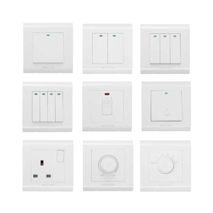 Kevilton Switches and Sockets | Modular Series | White Color | Kevilton ...
