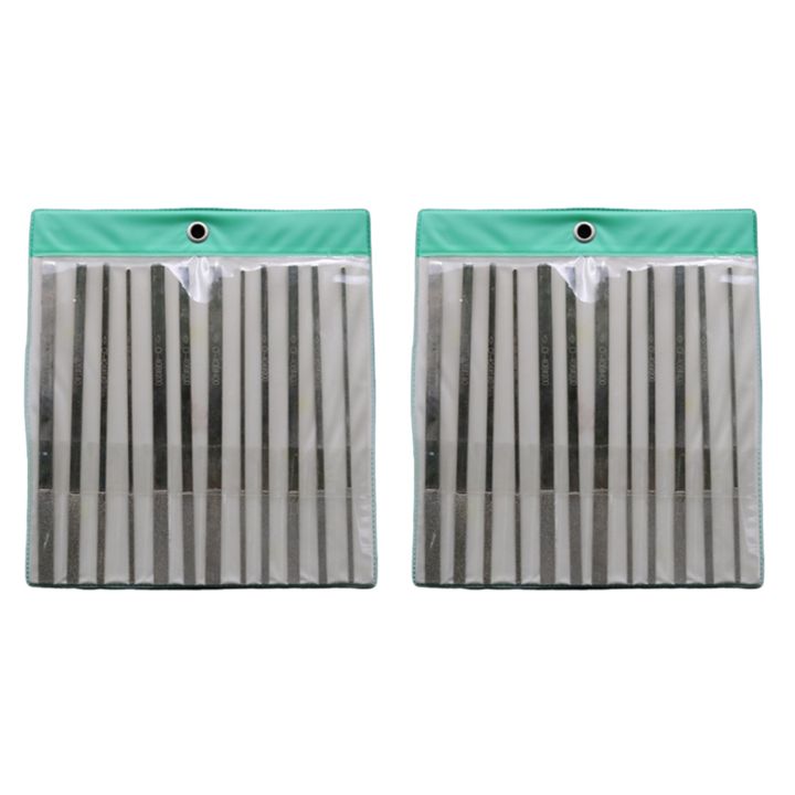NANLIY Needle File for 24 Pieces of 180mm Taper Diamond File -400 Die ...