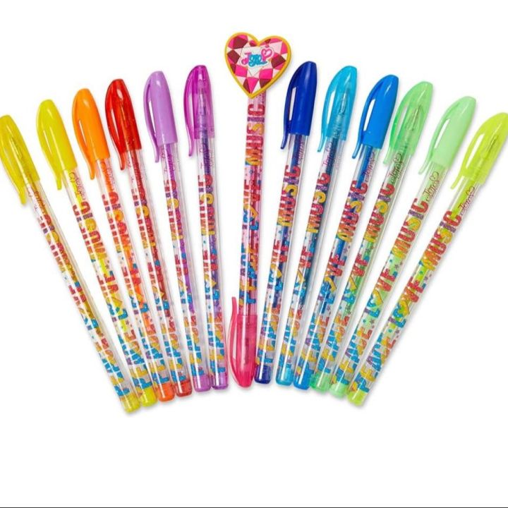 Tri-Coastal Design 12 Piece Gel Pen Set with 6 Gel Pens and 6 Glitter ...
