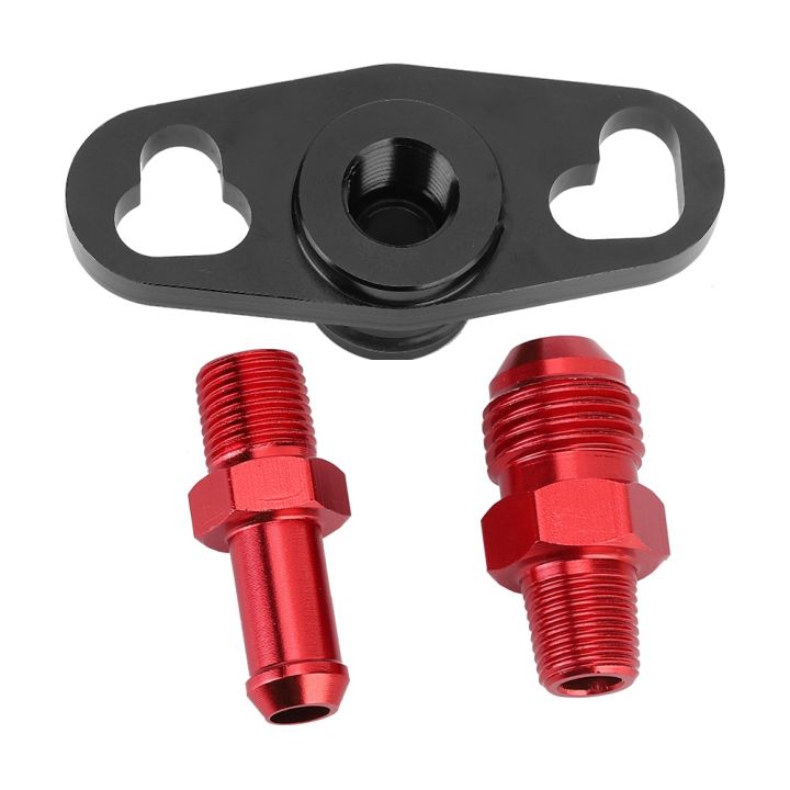 Car Fuel Rail Pressure Regulator Adapter with Fitting Replacement Fit ...
