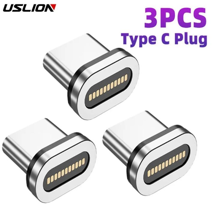 3 Pcs Magnetic Plug 11 Pin Port Fast Charging Cable Plugs Adapter Micro ...