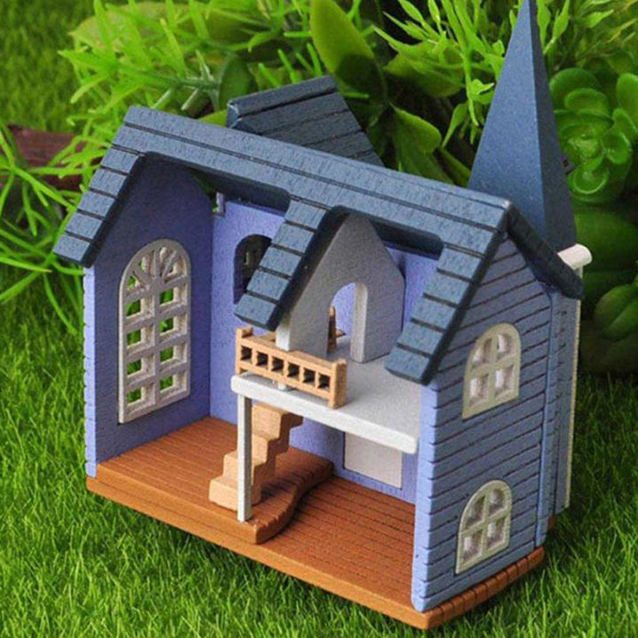 【Dream Sailing Store 】DIY Mini Wooden Dolls House Handicraft Building ...