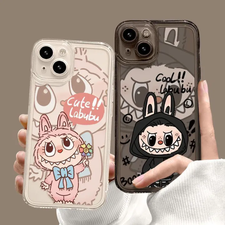 Labubu Zimomo Couple Phone Case For iPhone 16 11 12 13 14 15 Pro Max ...