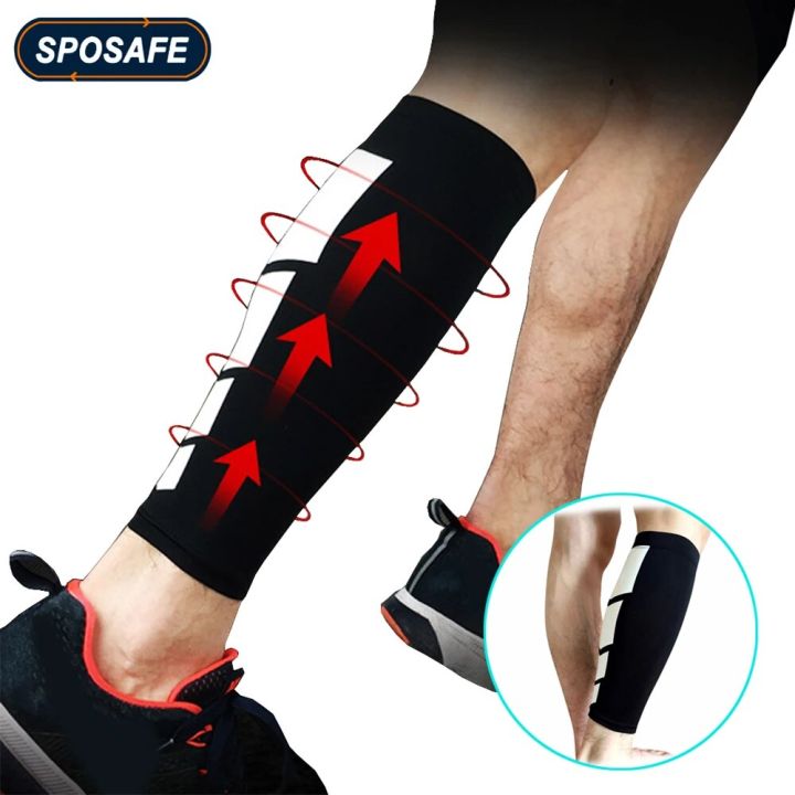 【KuaKe Mall】1Pcs Sports Calf Compression Sleeve Anti-UV Leg Pain Shin ...