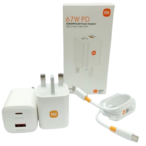 Mi 67W PD Charger with Type C Cable Fast Charging Charger Adepter 67W ...