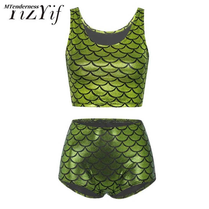 MTenderness Costume Party Pole Dancing Shorts Swimsuit Ladies Mermaid ...