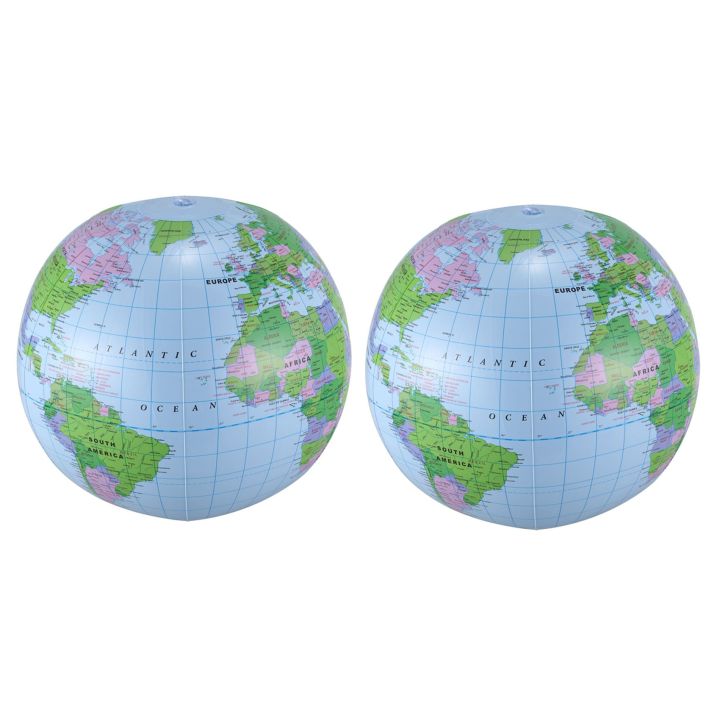 OUMERY 2X Inflatable Globe Tellurion Training Geography Map Balloon ...