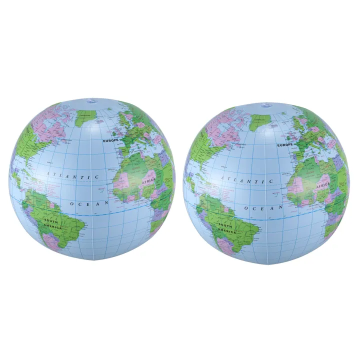 OUMERY 2X Inflatable Globe Tellurion Training Geography Map Balloon ...