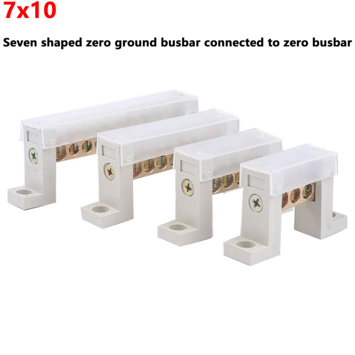 1pc Terminal Block Connection Row 3/4/5/6/7/8/10/12/1 Holes Ground ...