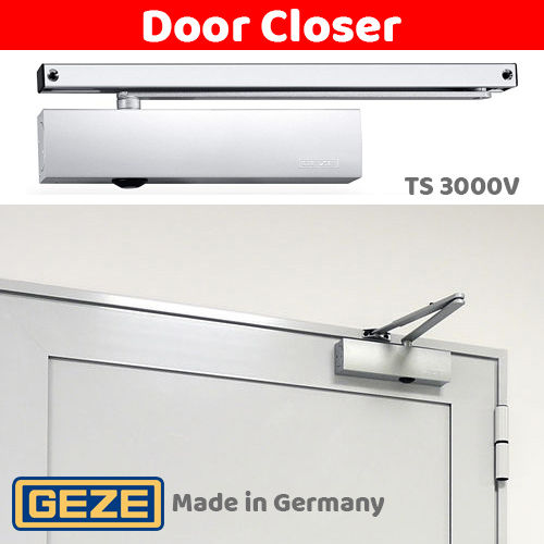 Door closer made in Germany Geze brand ts 3000v Overhead door closer with guide rail for single ...