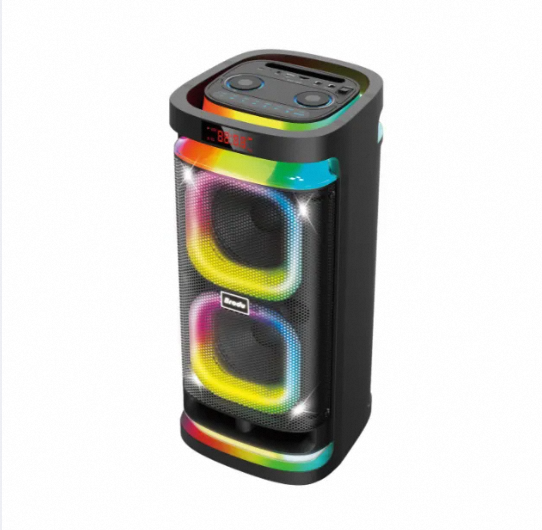 Brodu BTS-1982 RGB Light-Up iKaraoke Box Portable Speaker System with ...