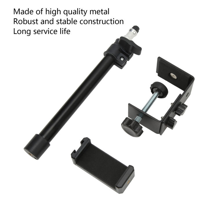 C Clamp Desk Mount Light Stand Adjustable Tabletop Bracket for SLR ...