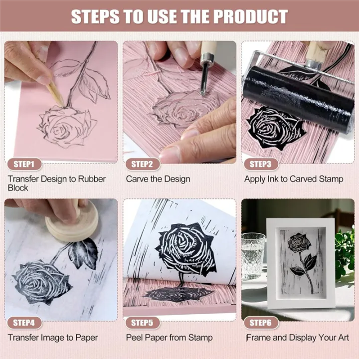 Linoleum Blocks 6PCS 4