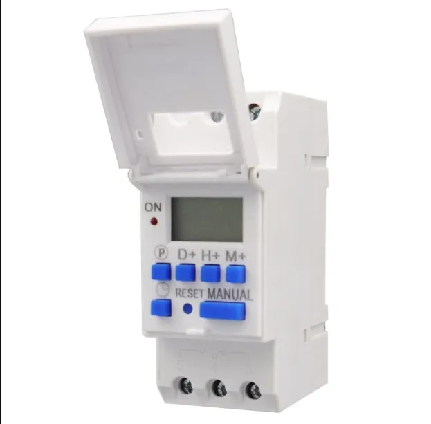 230v 40A Digital Programmable Timer Switch LCD Time Switch Timing Relay ...