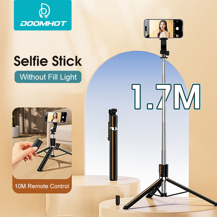 Doomhot Selfie Stick Light Mobile Phone Holder Tripods Phone Tripods ...