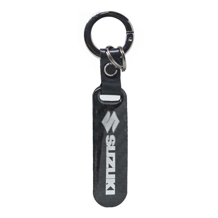 Suzuki Motorcycle/Car Light weight Carbon Fibre Racing Keychain Key ...